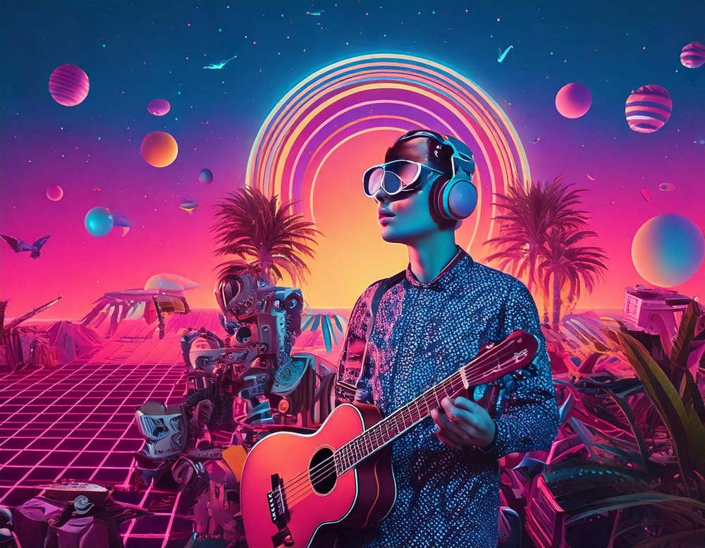 Lost in the Digital Haze: The Surreal Vaporwave Style in Adobe Firefly