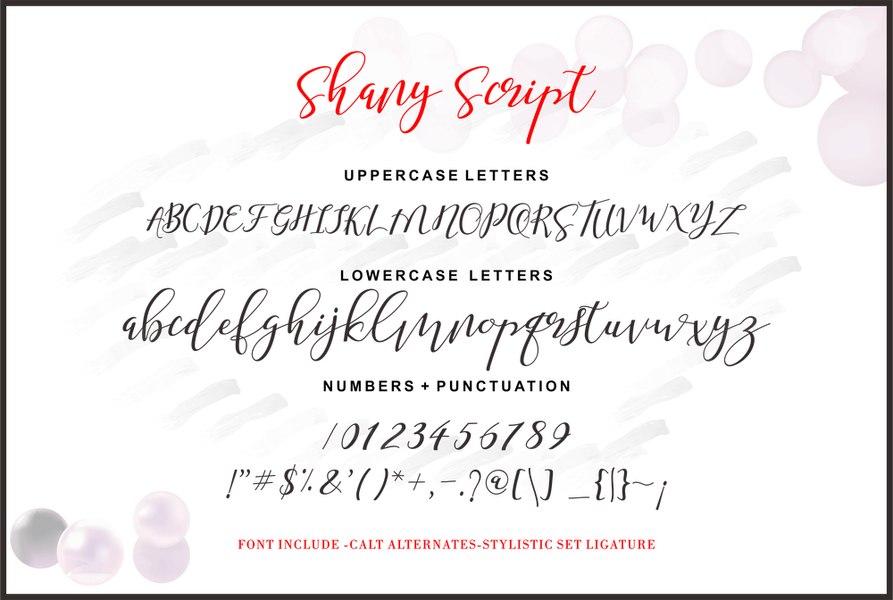 Download beautiful Shany font