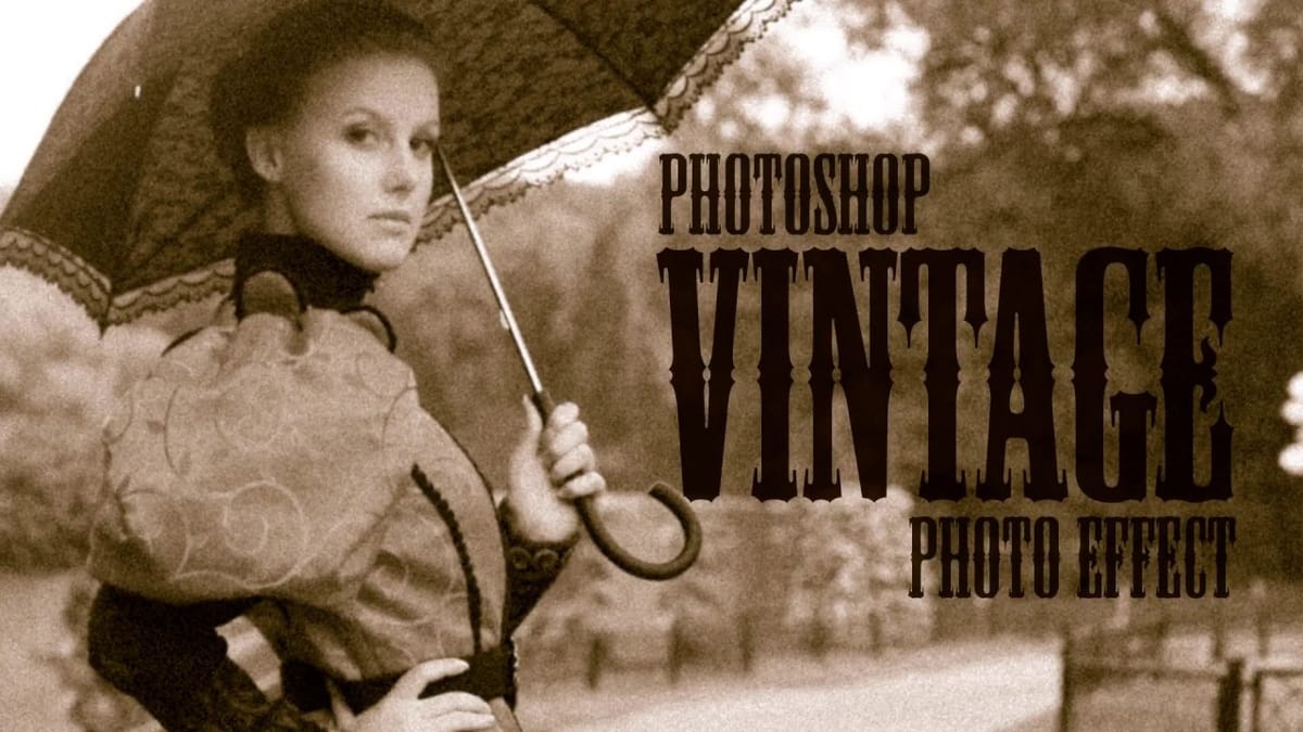 Create a realistic old vintage photo effect in Photoshop