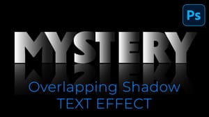 How to Create Overlapping Shadow Text Effect in Photoshop