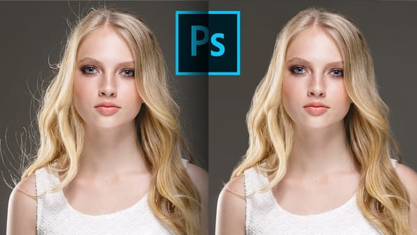 How to remove stray fly hair from background in Photoshop