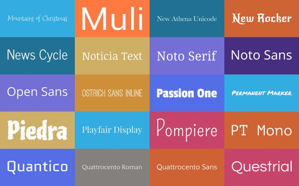 Download an awesome bundle of 100 high quality free fonts