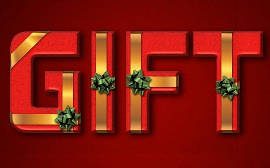 Create a Wrapped Gift Box Text Effect in Photoshop